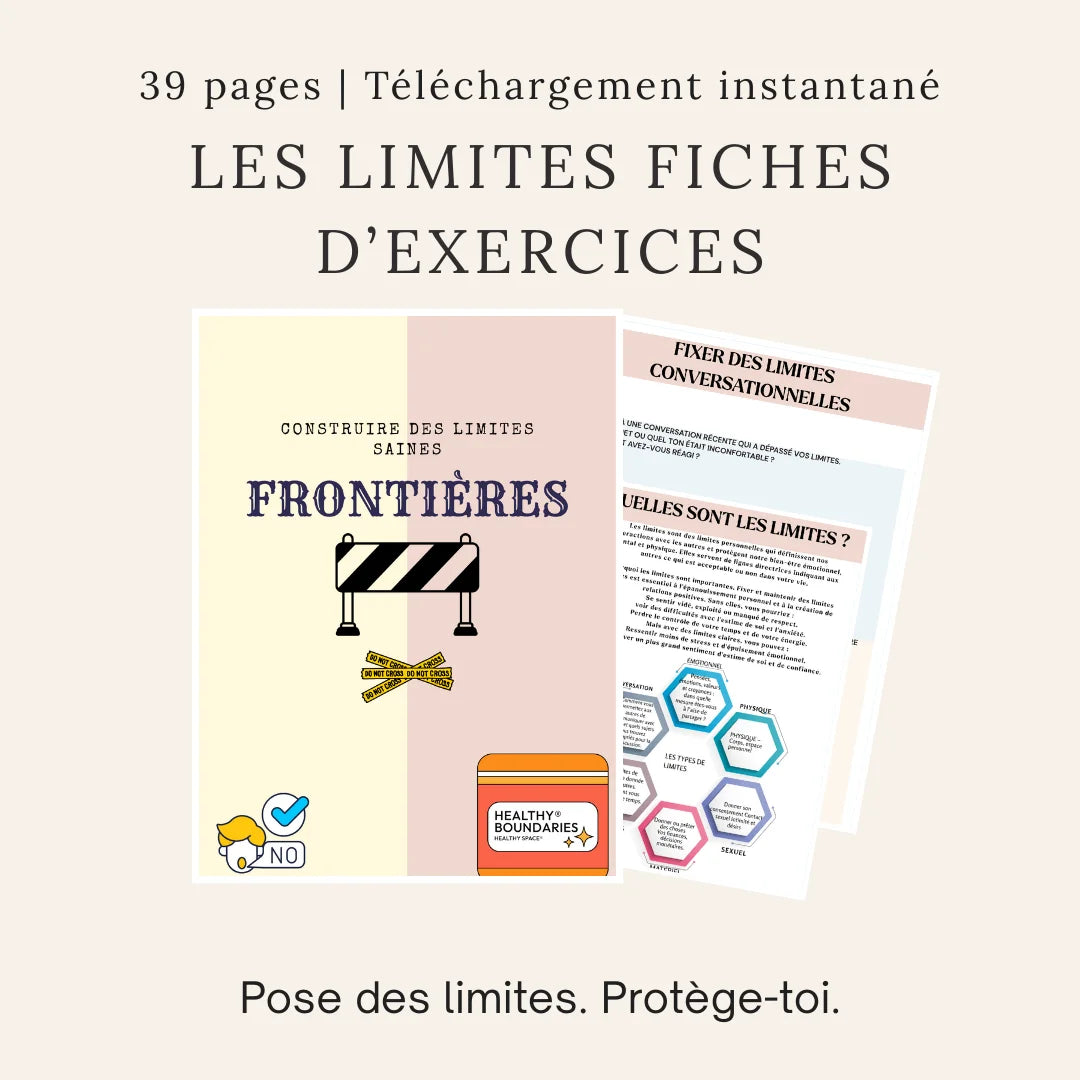 Fiches sur les limites : Un guide pour poser des limites et se protége ...