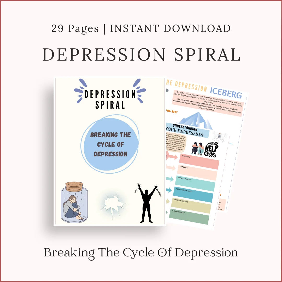 Depression Spiral Worksheets - Break Depression Cycle – Inspire Planners