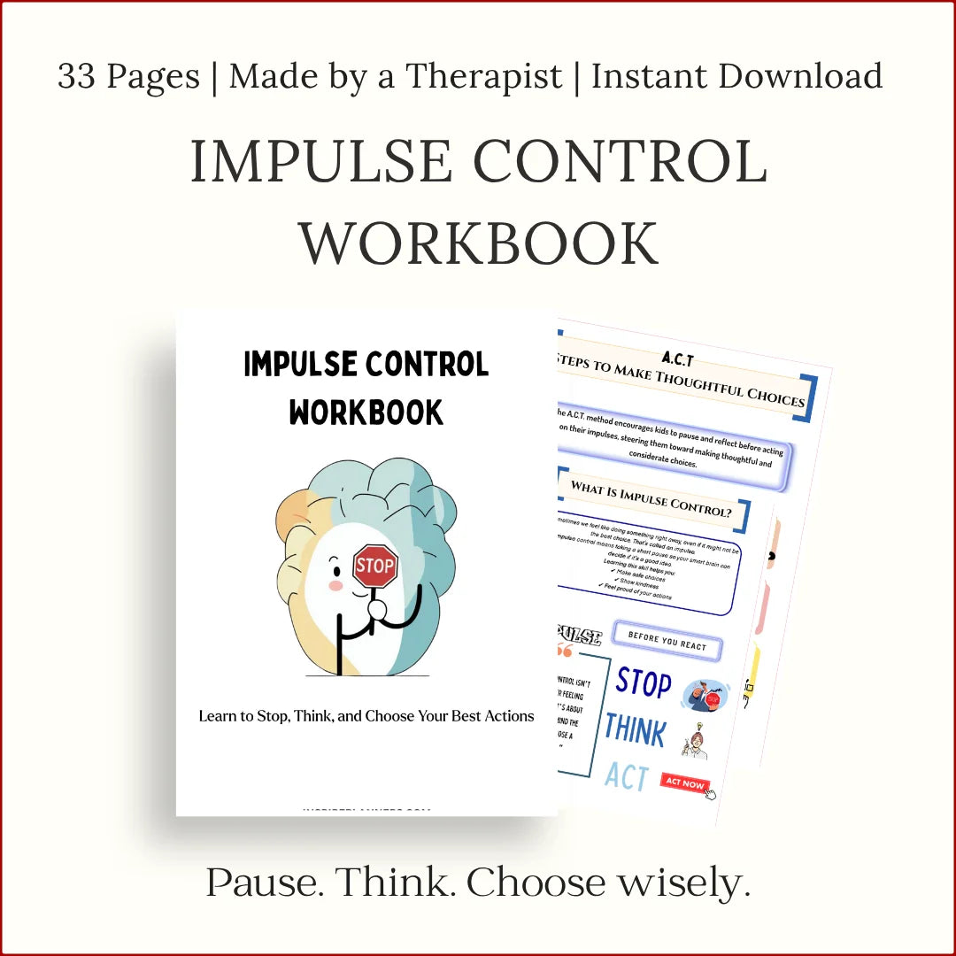 Impulse Control Workbook – Help Kids Pause and Choose – Inspire Planners