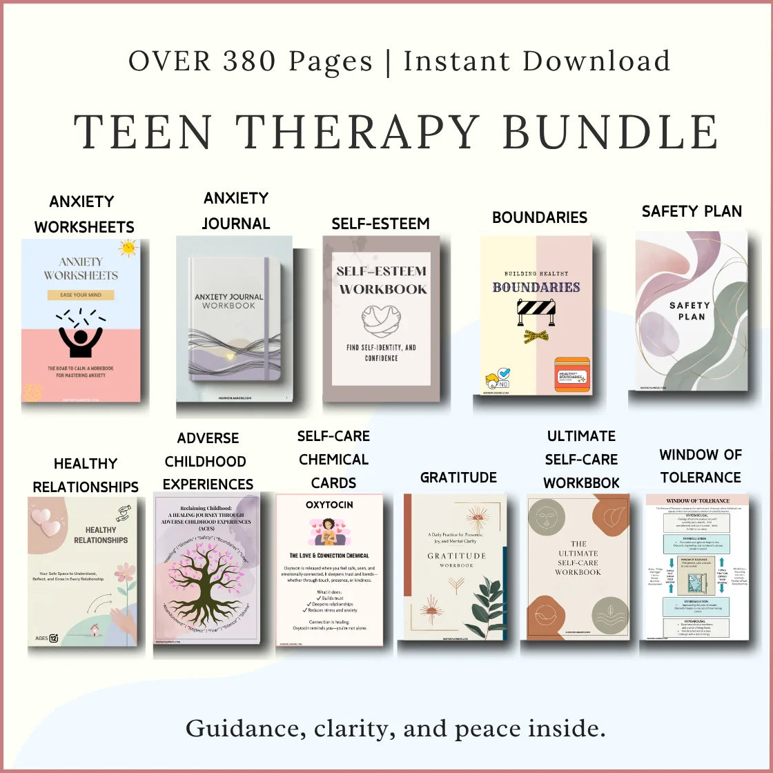 Teen Mental Health Worksheets Bundle - Resources for Teenagers ...
