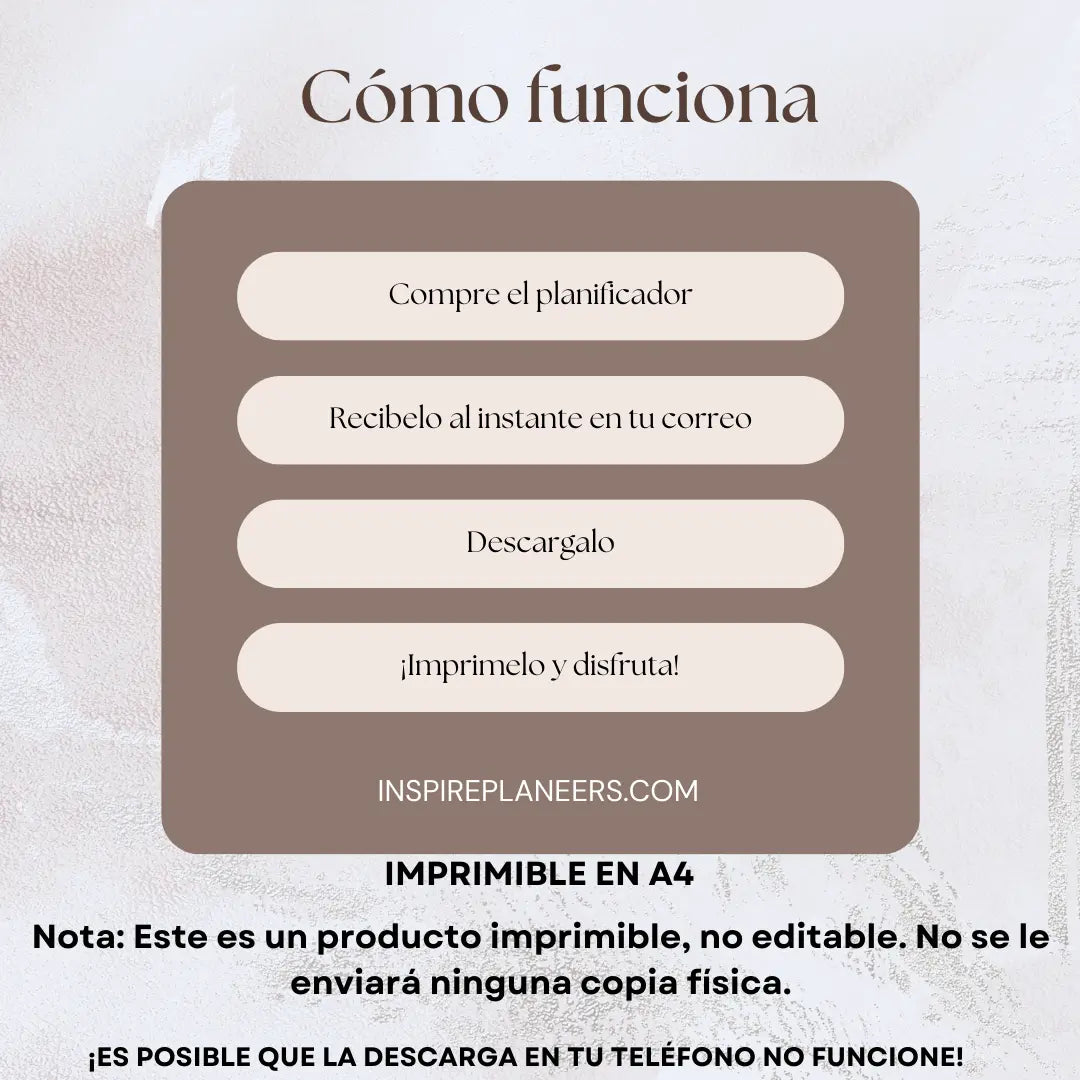 Mental health worksheets in Spanish – Inspire Planners
