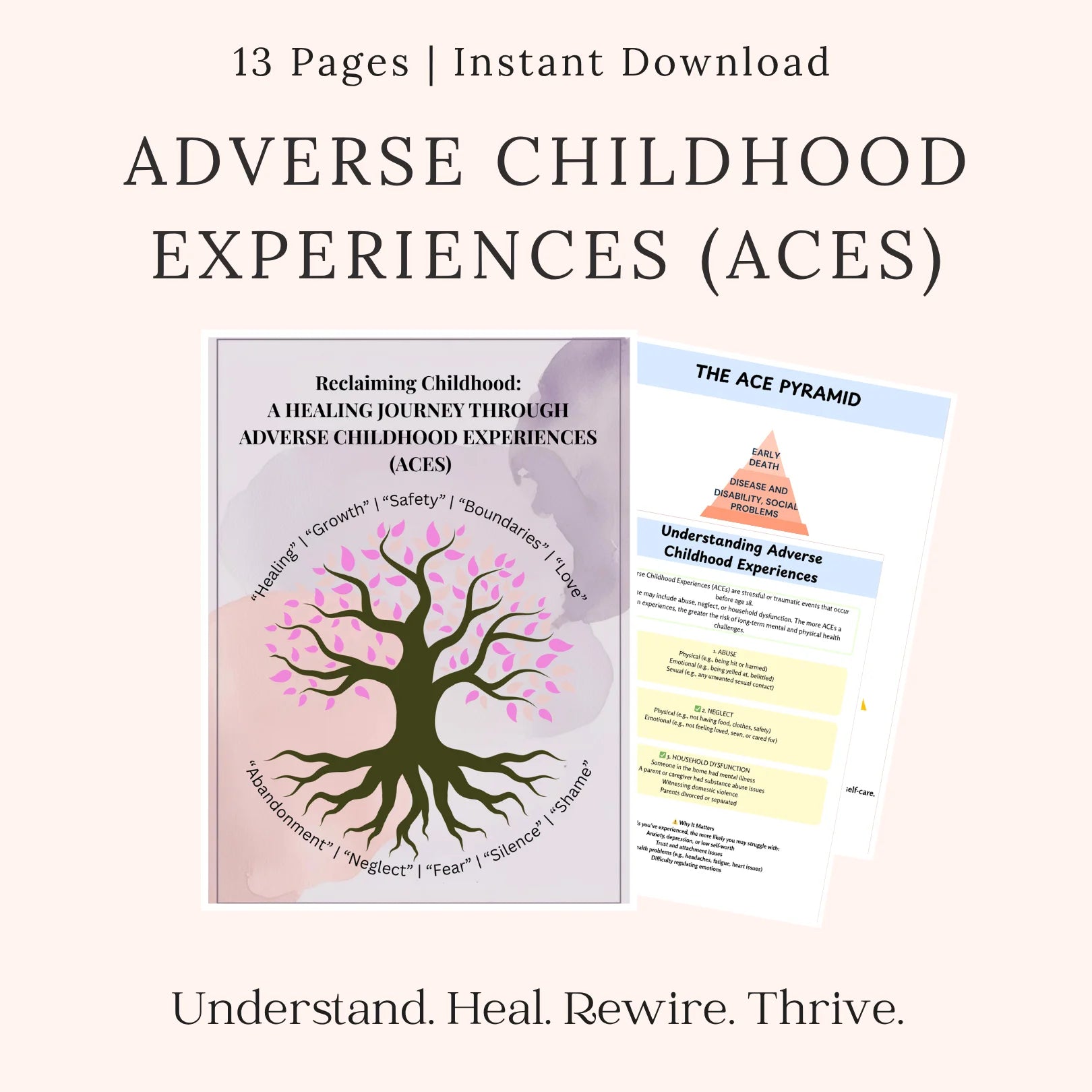 ACE Workbook - Adverse Childhood Experiences | Inspire Planners