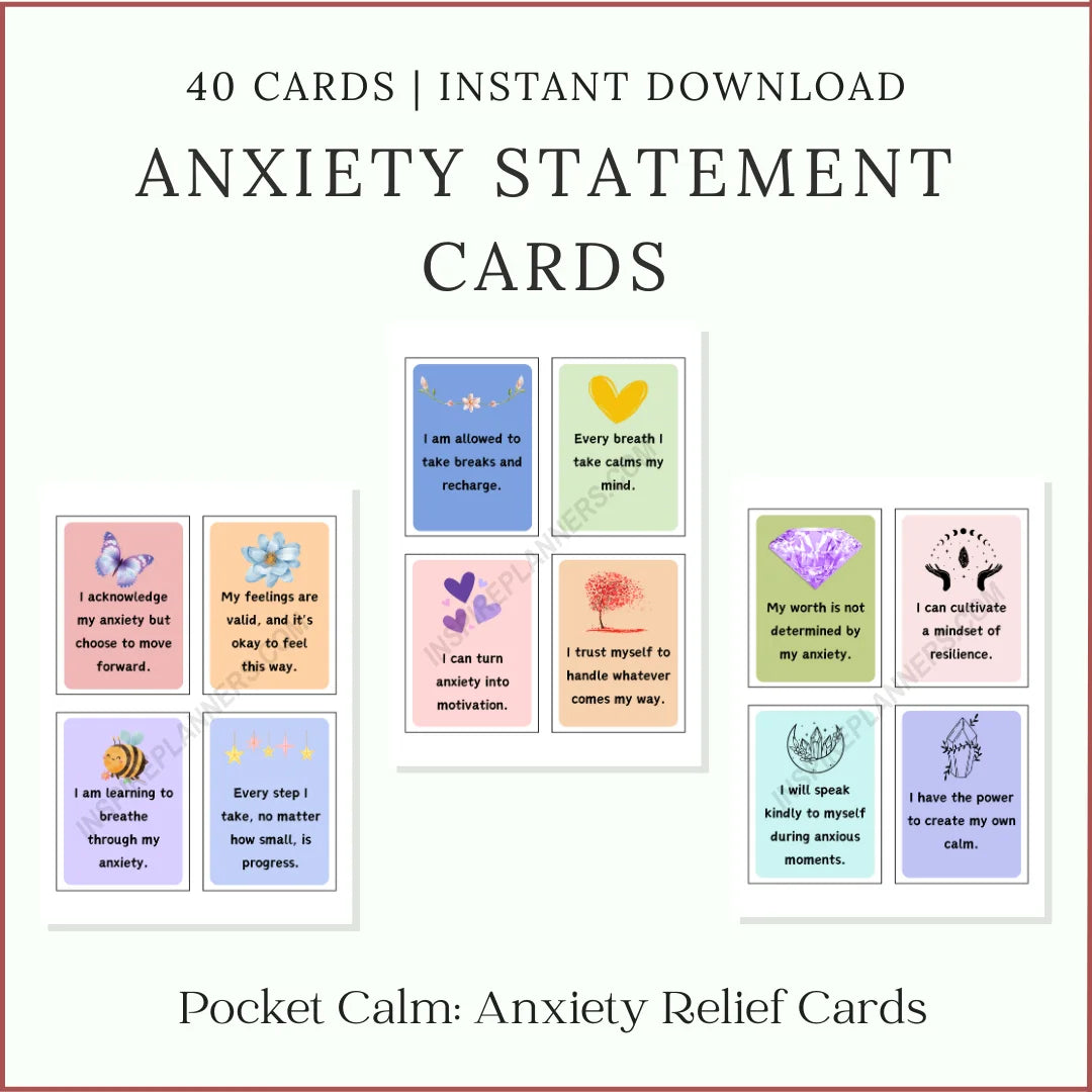 Anxiety Statement Cards – Inspire Planners