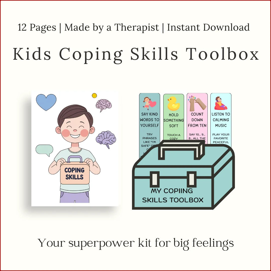 Kids Coping Skills Toolbox – Tools for Big Feelings – Inspire Planners