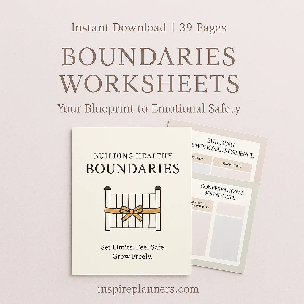 Healthy Boundaries Worksheets: Set Limits & Protect Yourself – Inspire ...