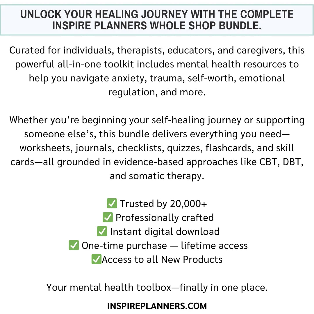 Complete Mental Health Resources Bundle - Save $1,100+ – Inspire Planners